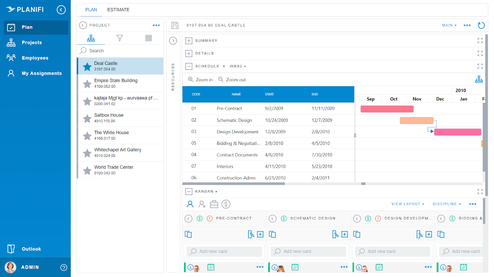 Plan a Project – Planifi