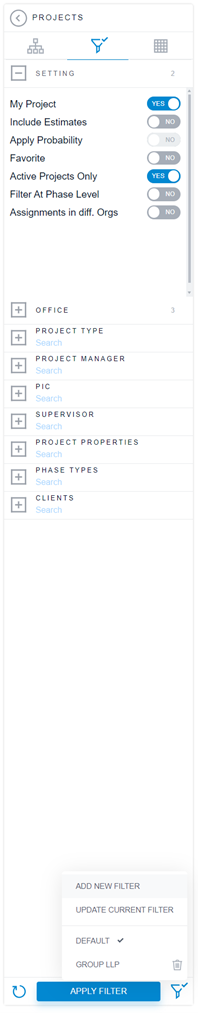 Project Grid Overview – Planifi