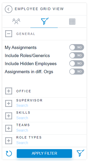Employee Grid Overview – Planifi