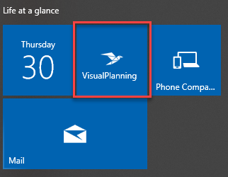 Add Visual Planning to the Windows Start menu – Planifi