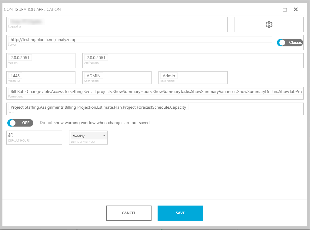Change Default Planning Method Planifi
