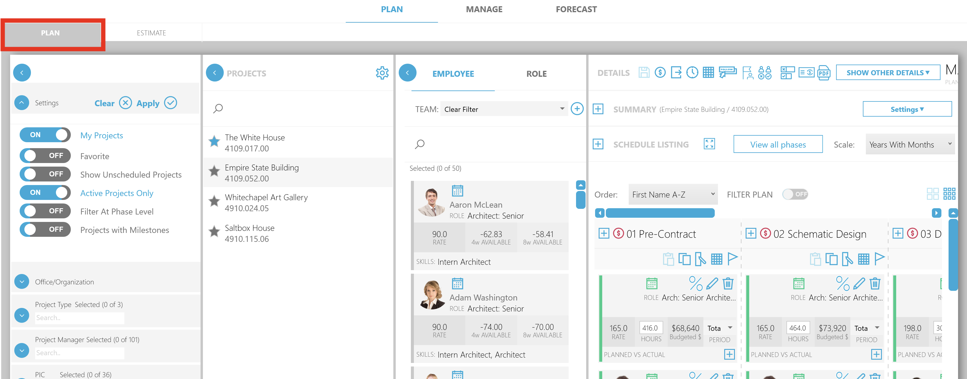 Exploring the Plan tab – Planifi